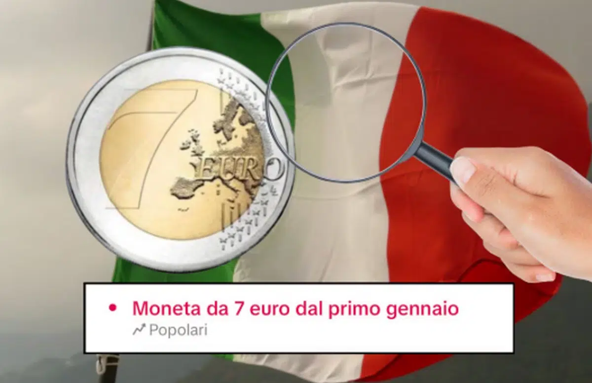 Una nuova moneta da 7 euro in arrivo dal 1° gennaio: la fake news